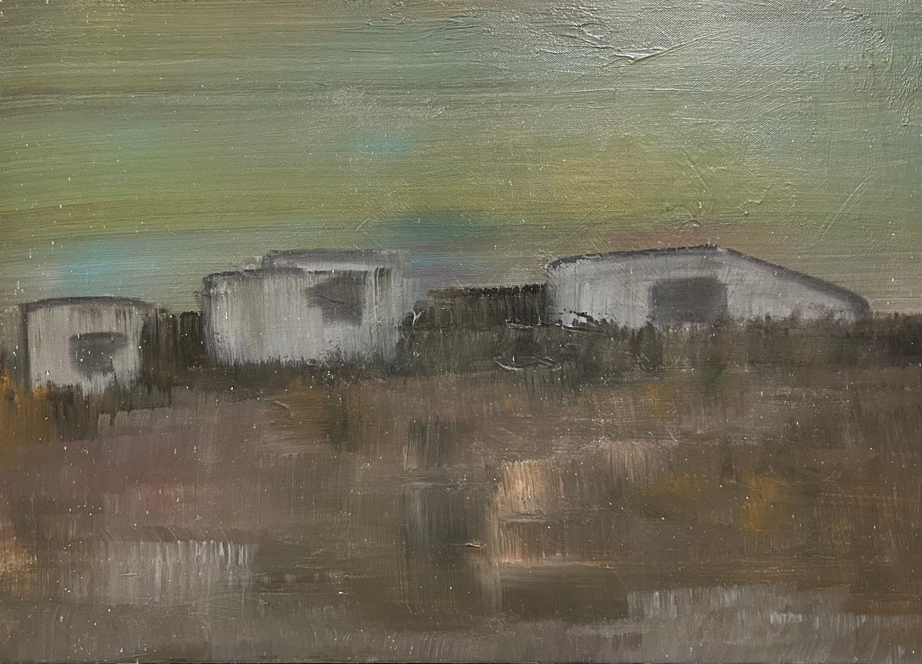 Paul Yates, Three Caravans | Fraser Gallery St Andrews