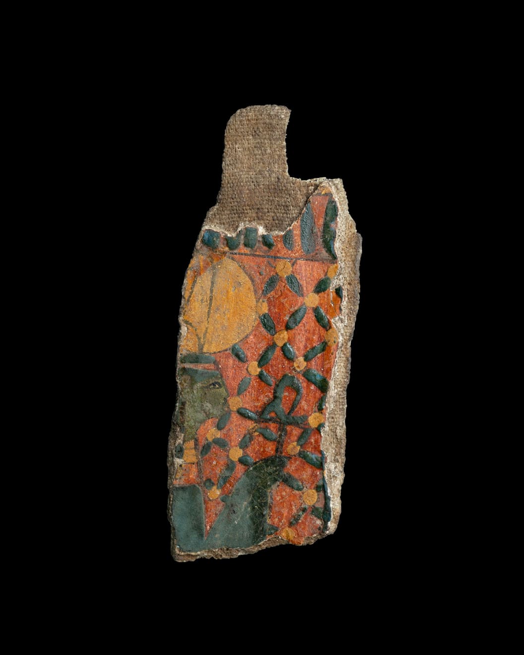 Egyptian, An Egyptian polychrome painted cartonnage sarcophagus ...