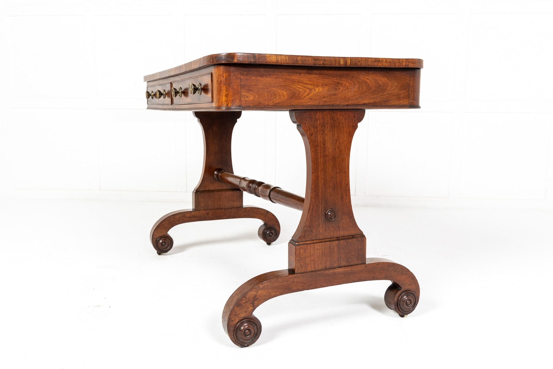 English Regency Mahogany Library Table | Lee Wright Antiques