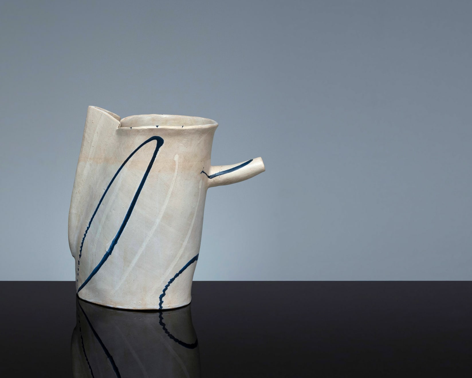 Alison Britton, Blue Lines, 2022 | Oxford Ceramics Gallery