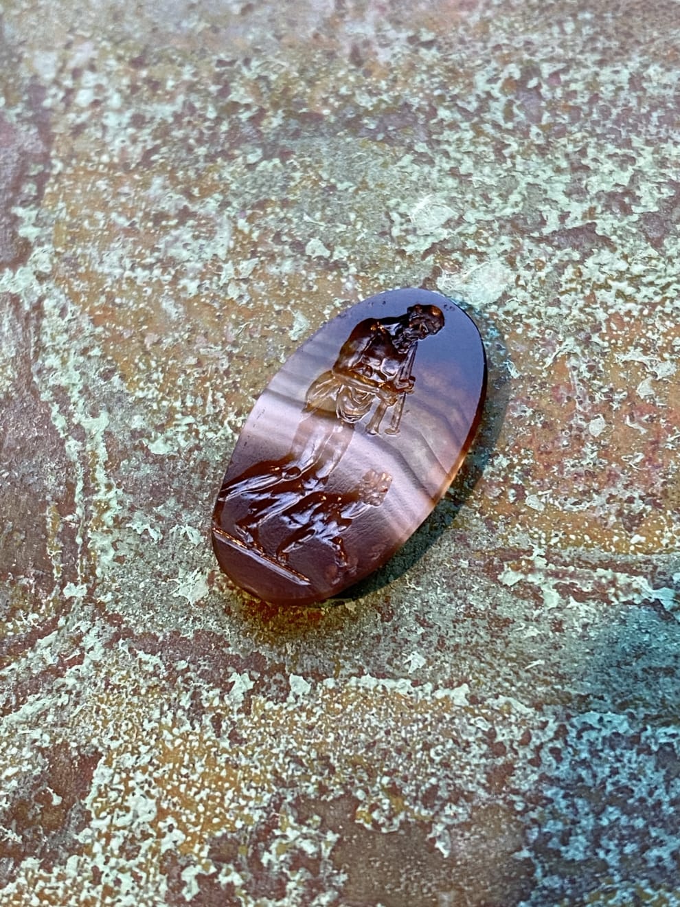 *, A very fine Greco Roman banded agate intaglio, 1st Century B.C ...