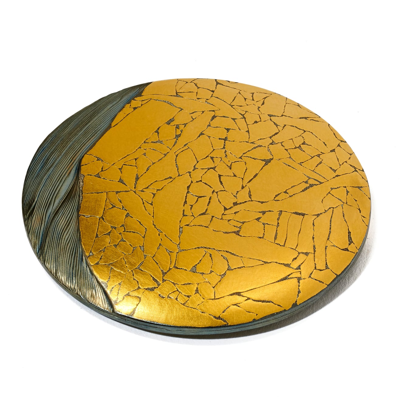 DANIEL BRUSH, A pure gold and steel 'Scholar's Table #10', 1996 ...