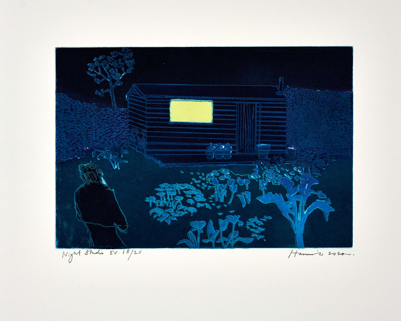 Tom Hammick, Night Studio E.V 18/25, 2020 | Maya Frodeman Gallery
