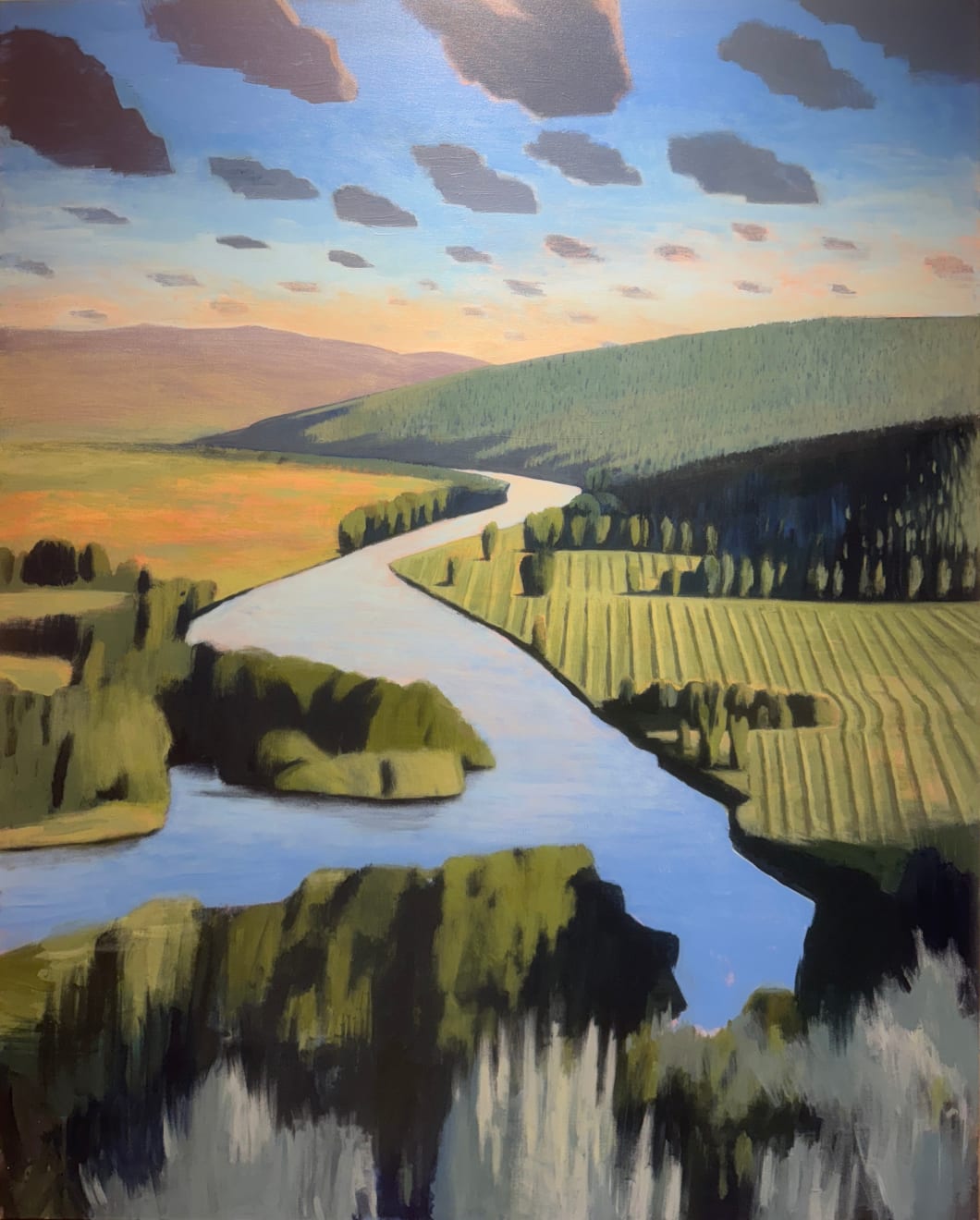 Travis Walker, Fields by the Snake, 2024 | Maya Frodeman Gallery