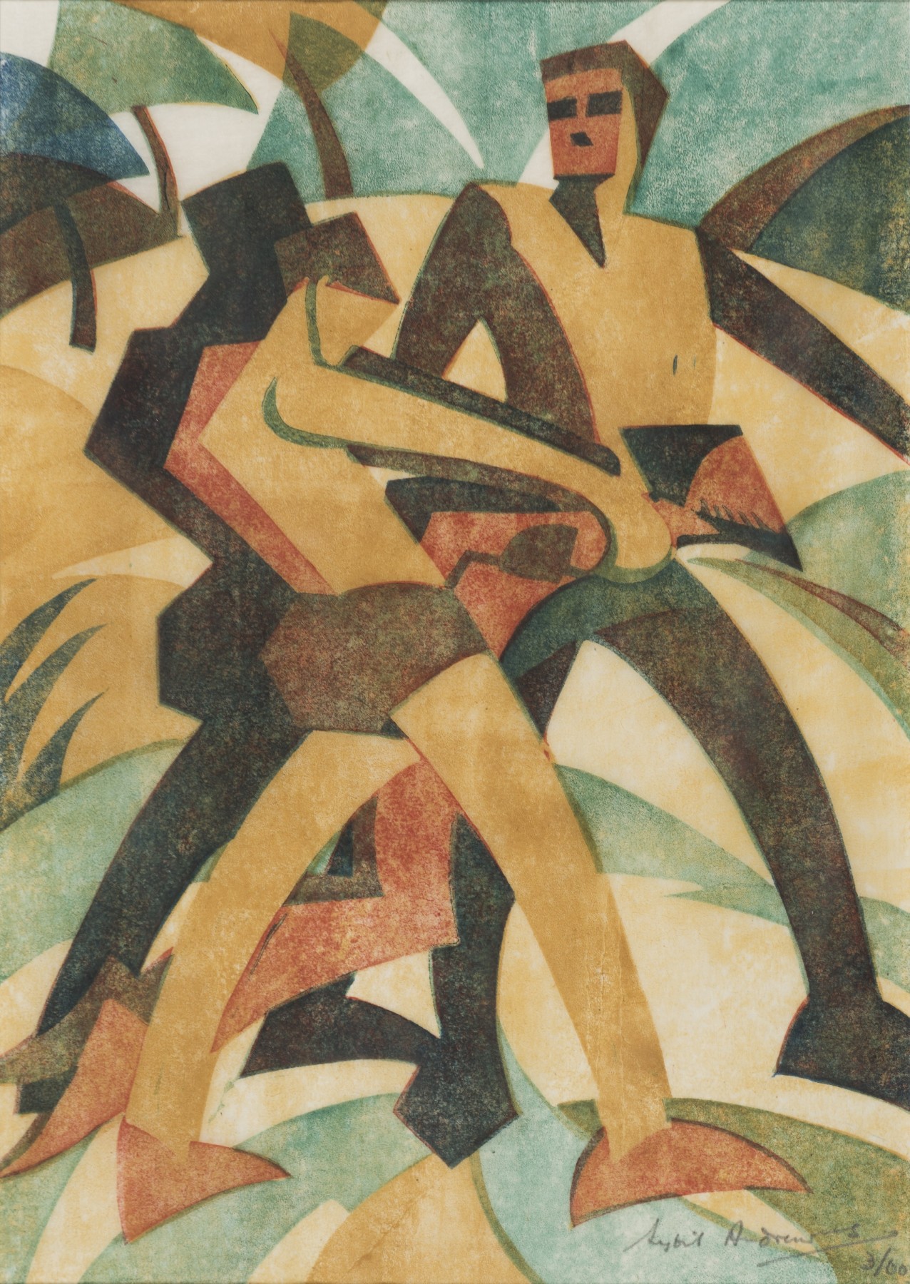 Sybil Andrews, The Captive, 1932 | The Redfern Gallery