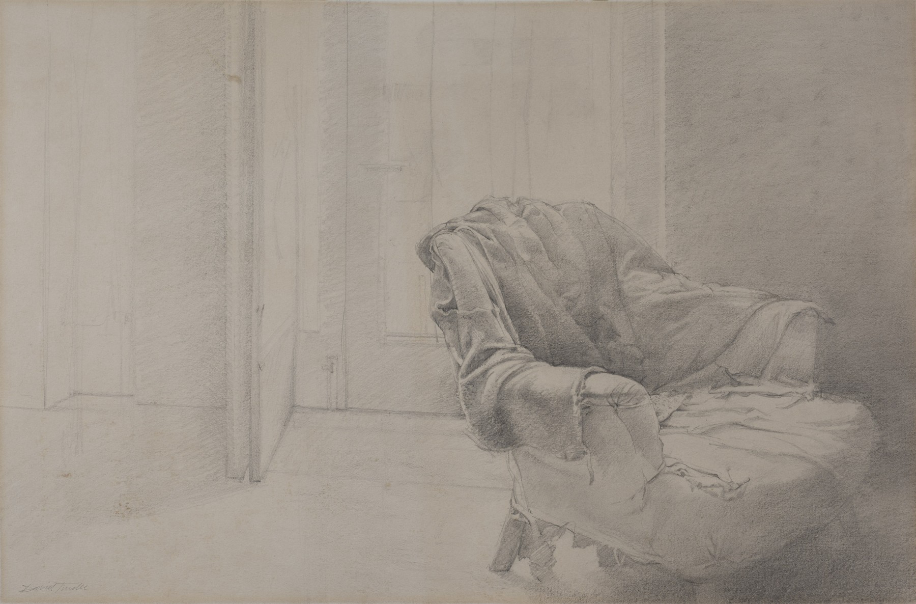 David Tindle RA, Drawing for Portrait of a Chair, 1979 | The Redfern ...