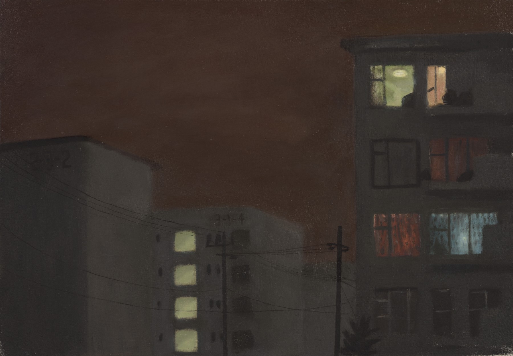 Danny Markey, Apartments, Shibuya, 1992 | Paintings | The Redfern Gallery