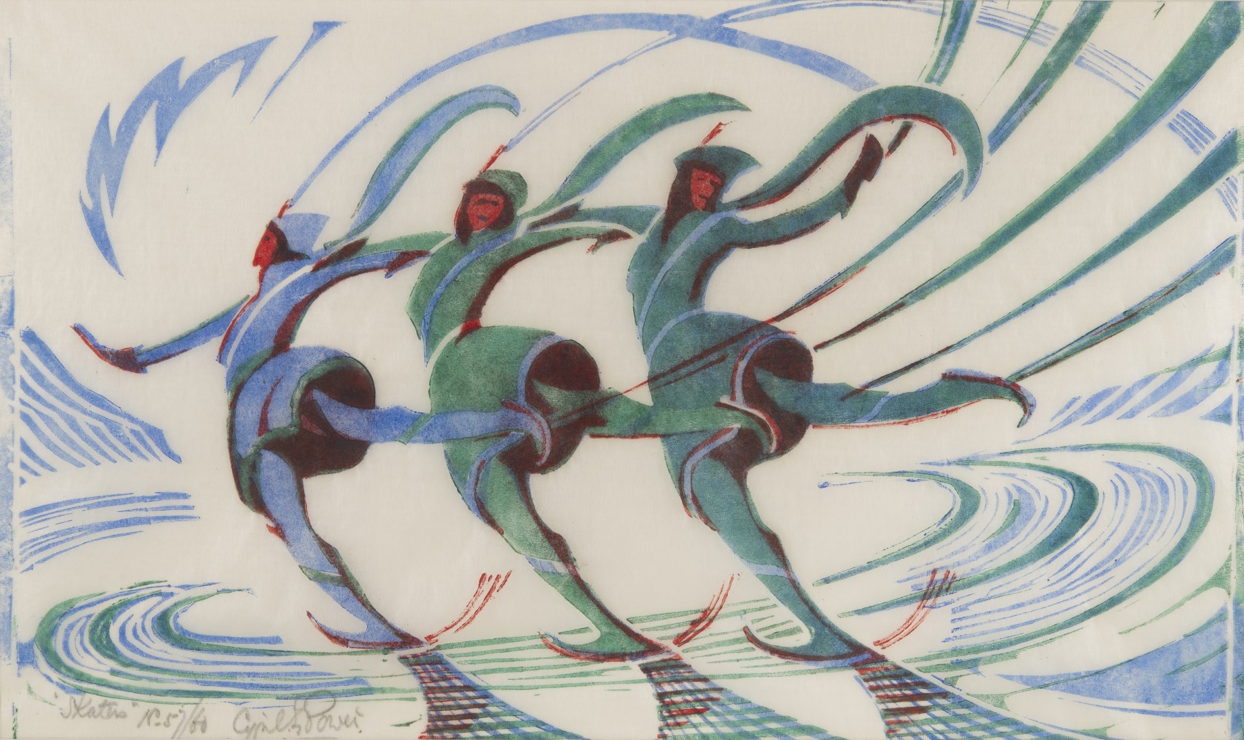 Cyril Edward Power, Skaters, 1932 | The Redfern Gallery