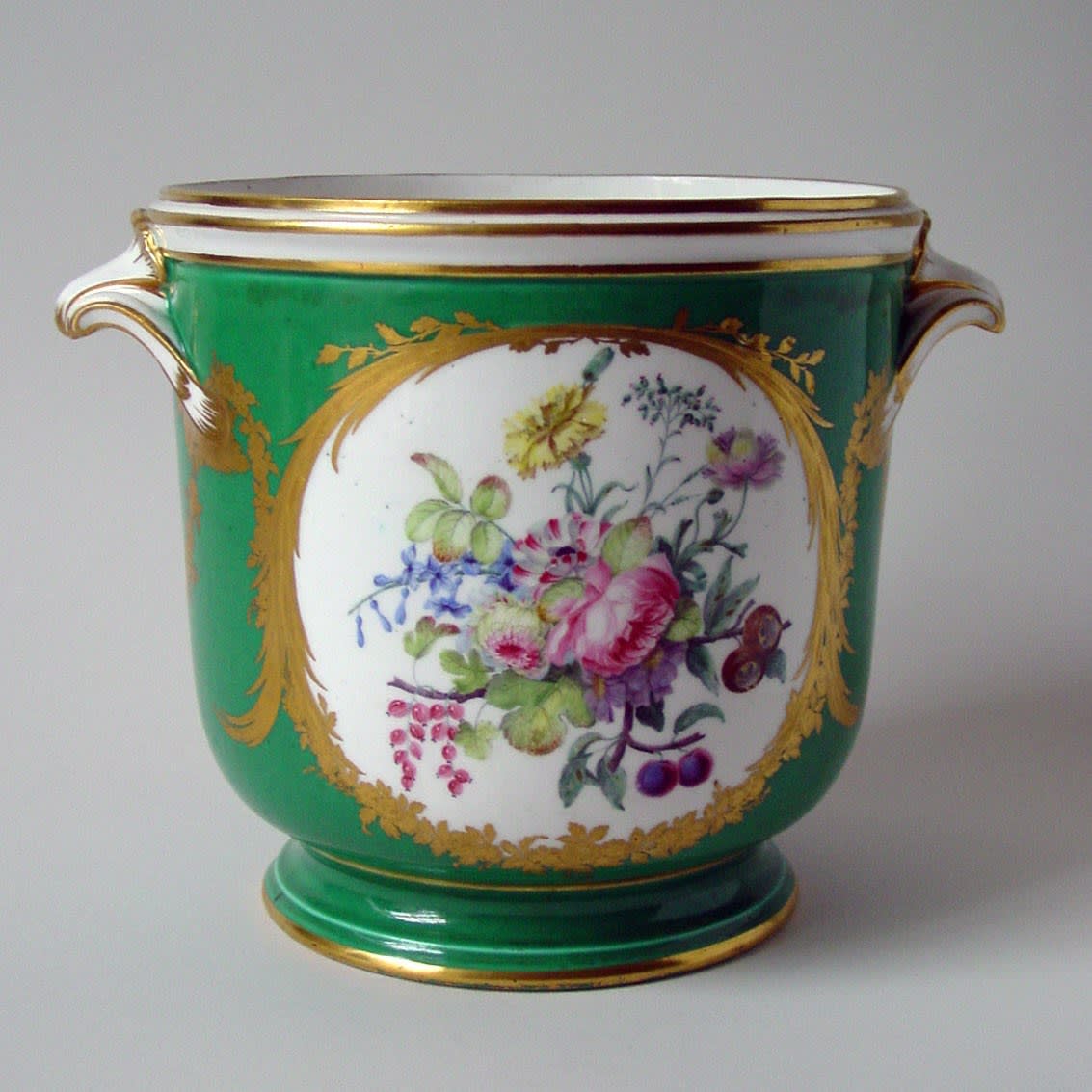 Sèvres Porcelain, A Pair of Half Wine Bottle Coolers Seaux à Demi ...