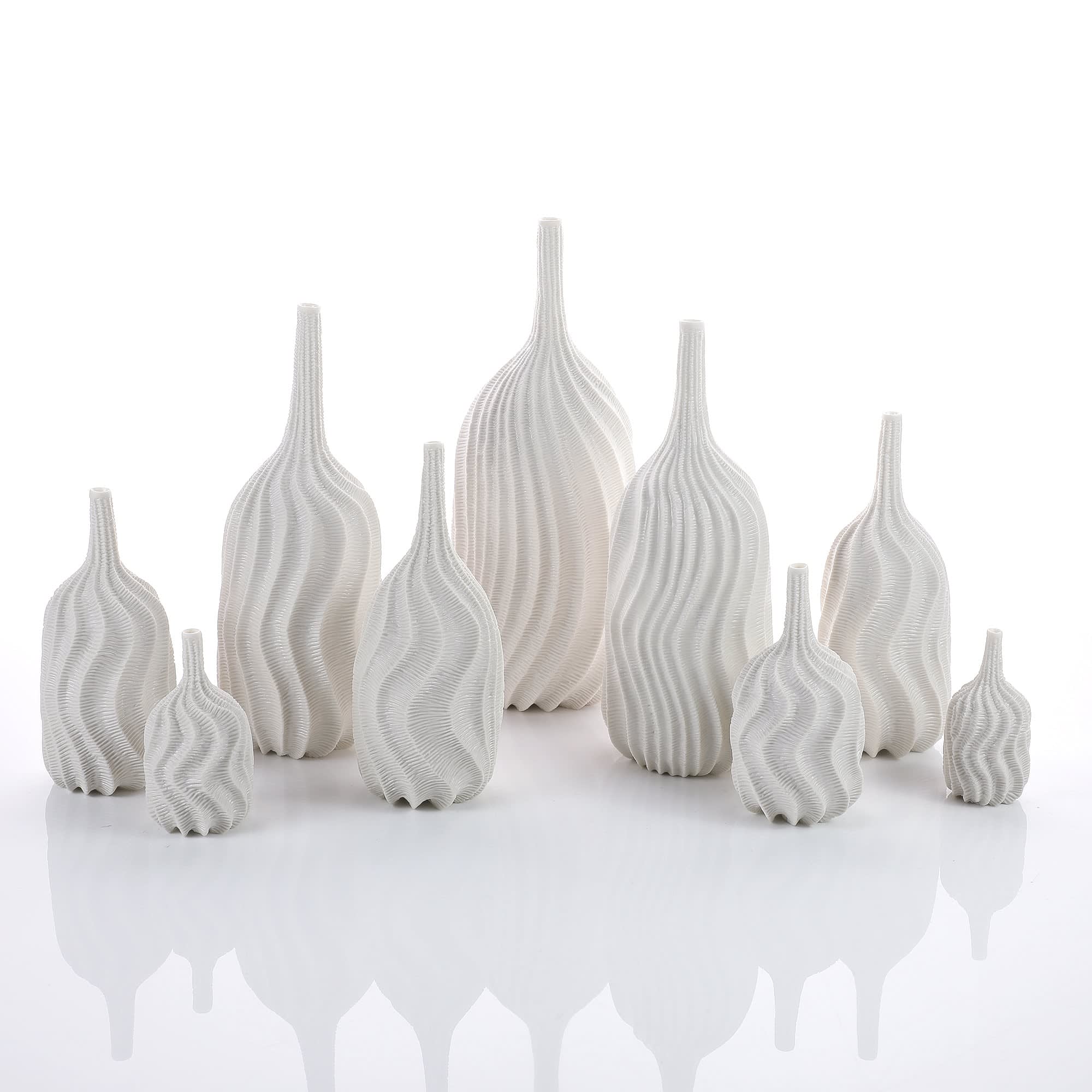 Andrew Wicks, Still Life of Nine Dune Vases, 2024 | Adrian Sassoon