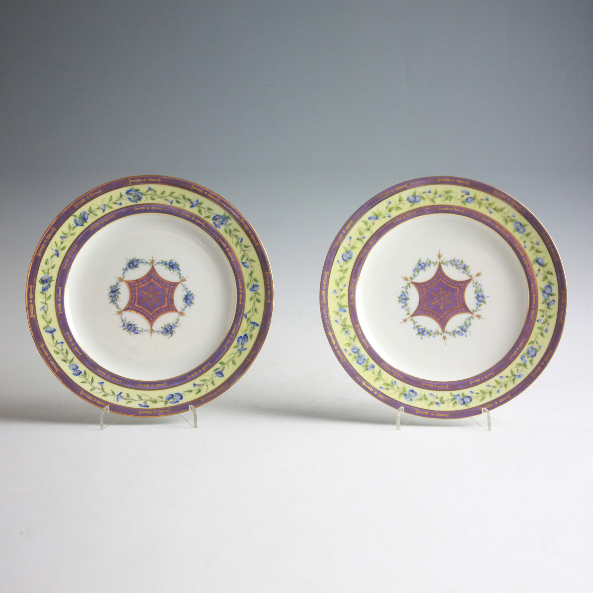 Sèvres Porcelain, A Pair of Sèvres Plates, 1799 | Adrian Sassoon