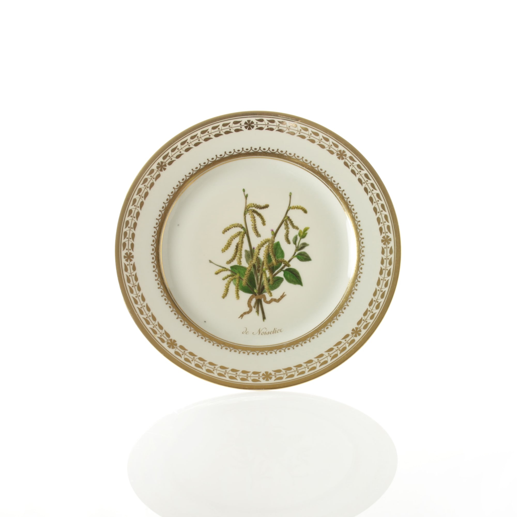 Sèvres Porcelain, 21 Sèvres Plates from the Service des Plantes ...