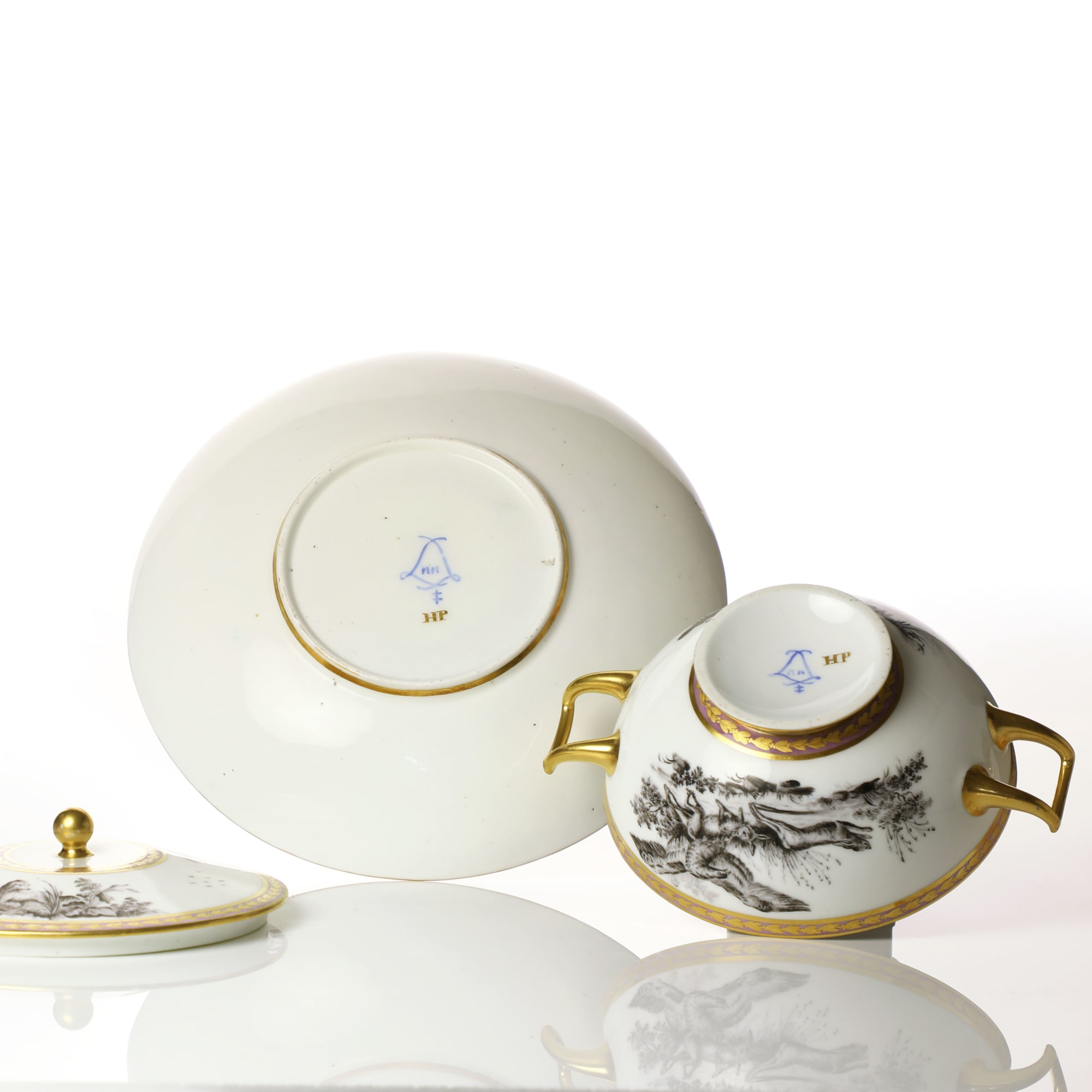 Sèvres Porcelain, A Hard-Paste Sèvres Porcelain Broth Bowl & Cover ...