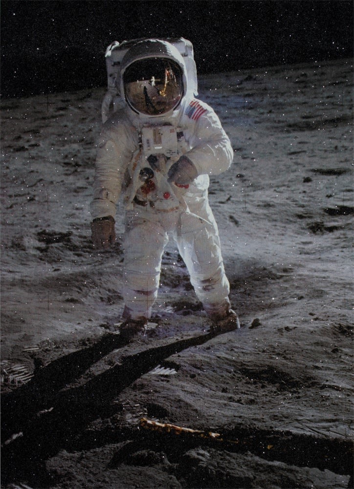 Russell Young, Man On Moon, 2024 | Relevant Galleries