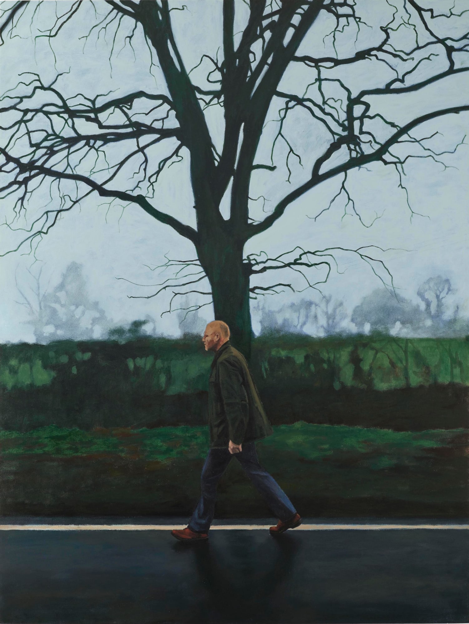 George Shaw, Walking Root, 2021 - 2023 | Anthony Wilkinson Gallery