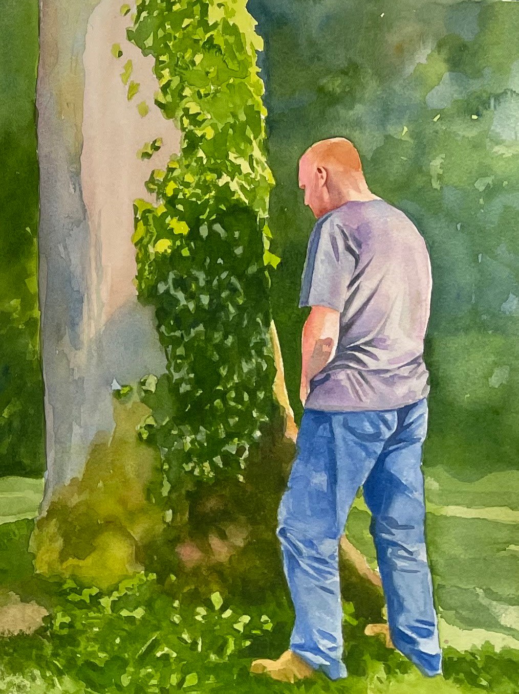 George Shaw, Dripstick 2, 2023 | Anthony Wilkinson Gallery