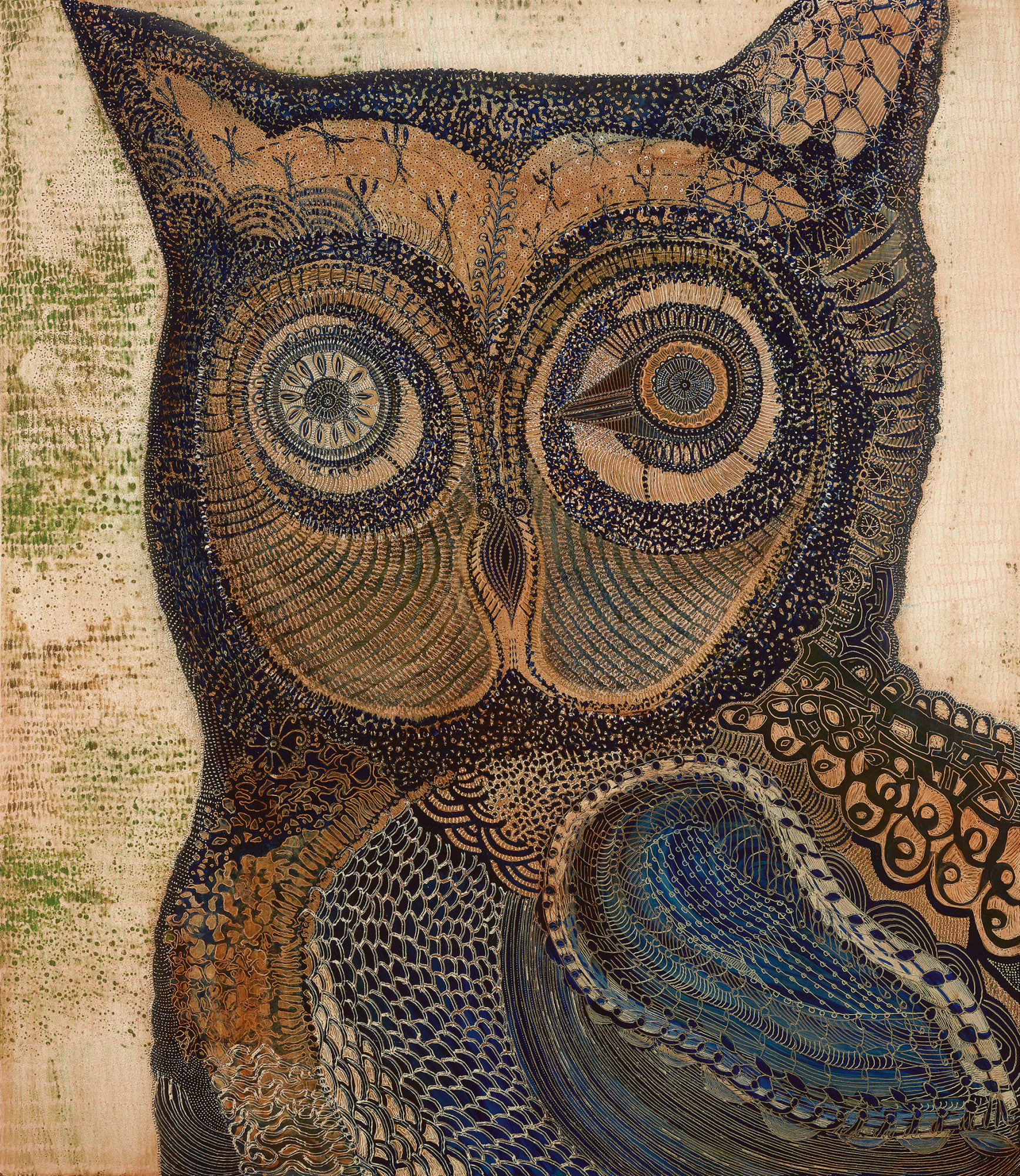 Joshua Yeldham, Owl of Small Steps, 2024 | Arthouse Gallery
