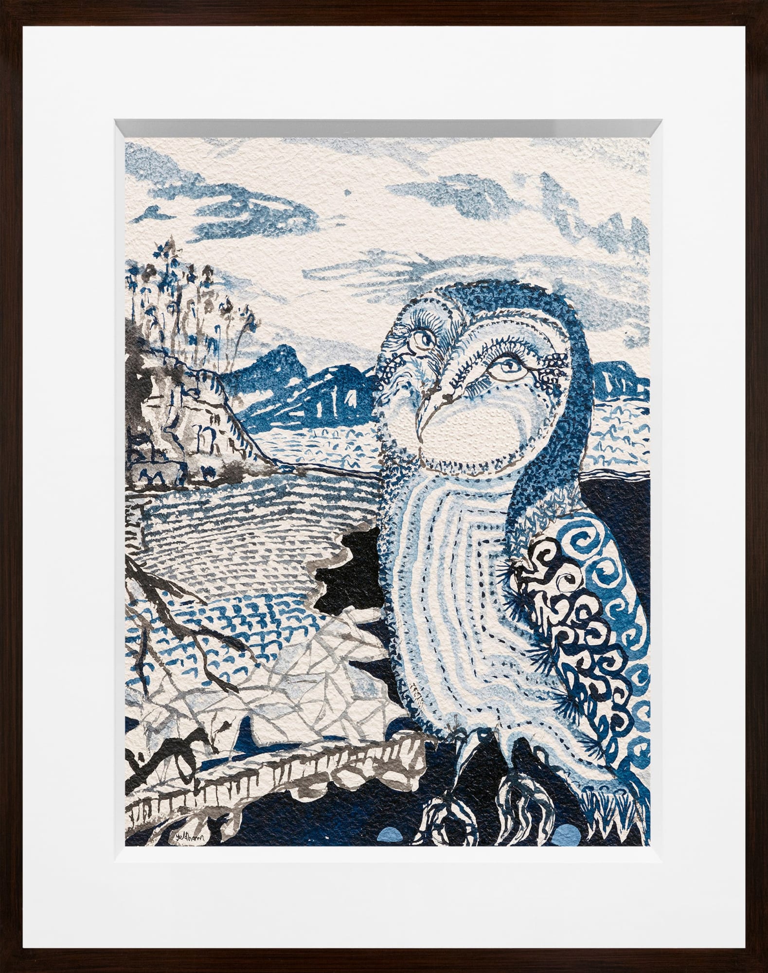Joshua Yeldham, Oyster Owl – Satellite Island, 2019 | Arthouse Gallery