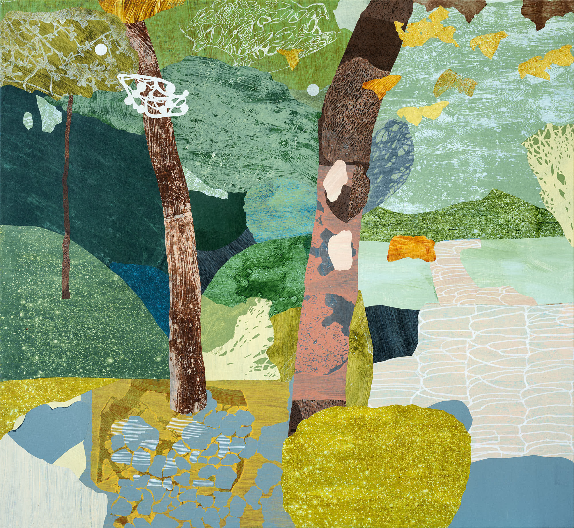 Nicola Moss, After a Long Walk – City trees, 2024 | Arthouse Gallery