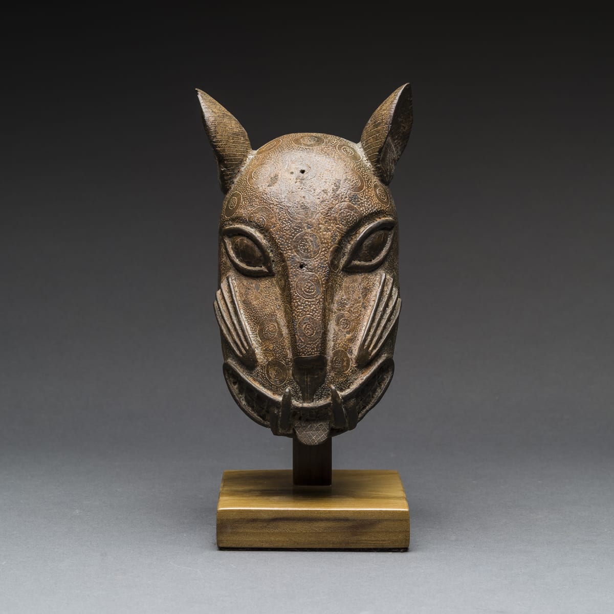 Benin Ornamental Mask of a Leopard Head, 1700 CE - 1897 CE | Barakat ...