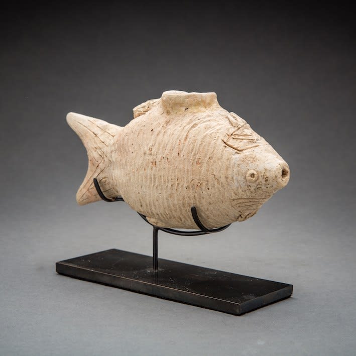 Middle-New Kingdom Terracotta Vessel in the Form of a Fish, 2300 BCE ...