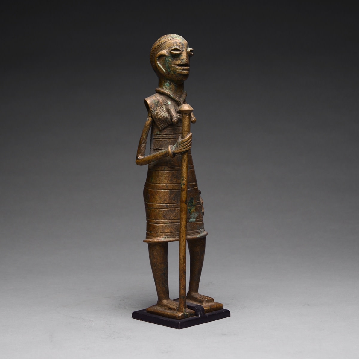 Yoruba Brass Sculpture of a Standing Woman, 19th Century CE - 20th ...