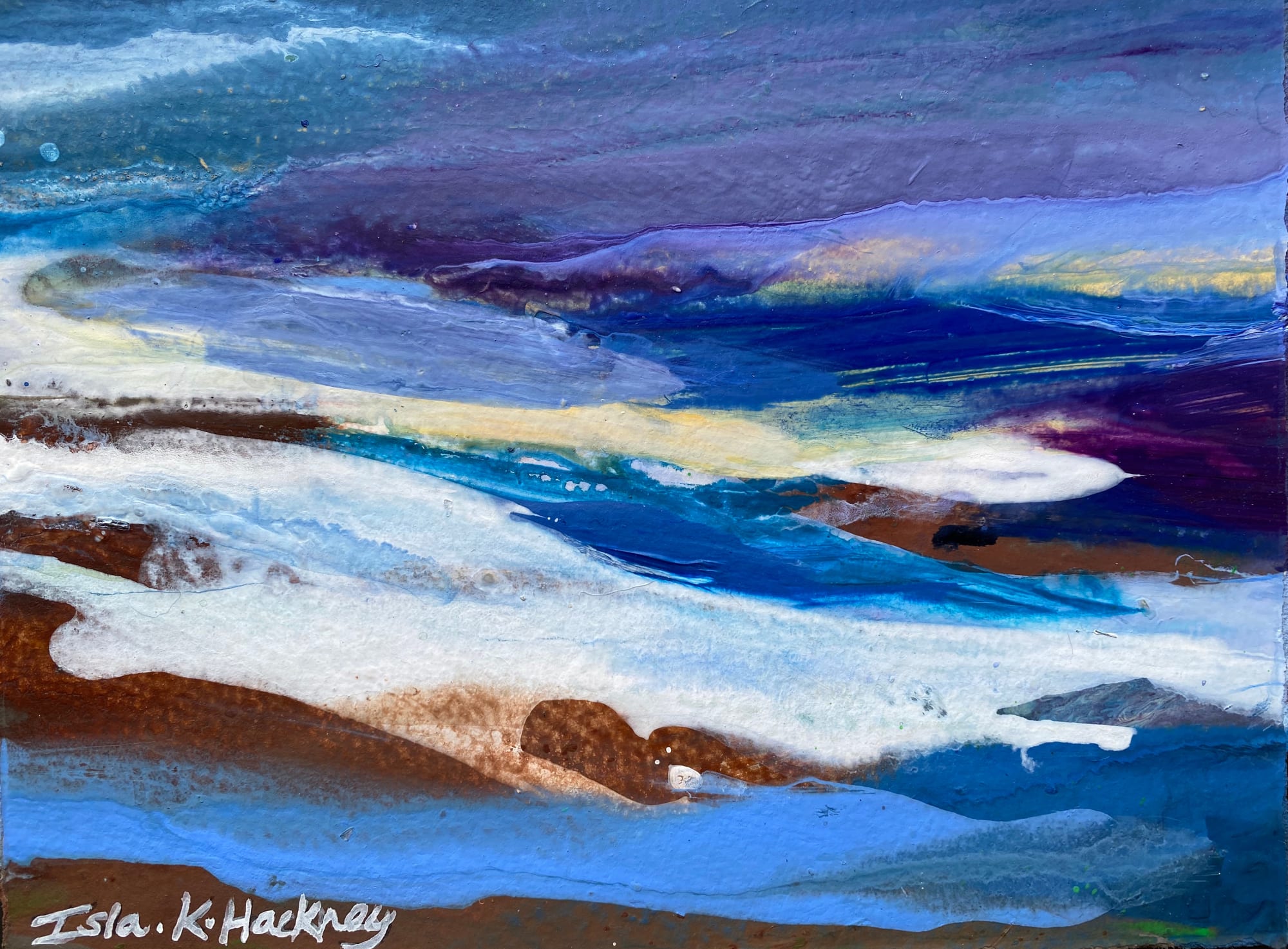 Isla Hackney RWS, Watching the Waves | Bankside Gallery