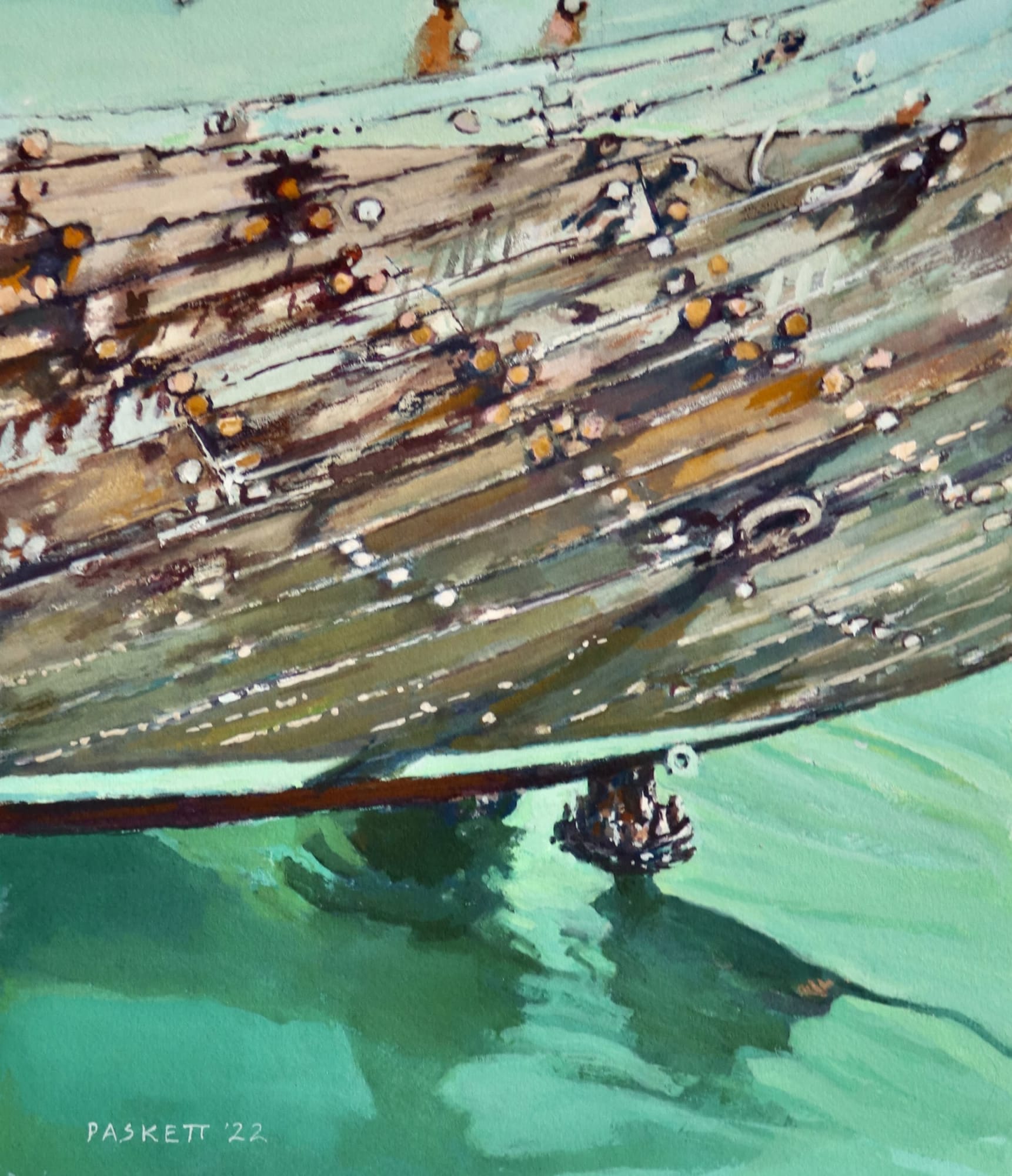 David Paskett PPRWS Hon. RE, Dubai Dhow Caulking | Bankside Gallery