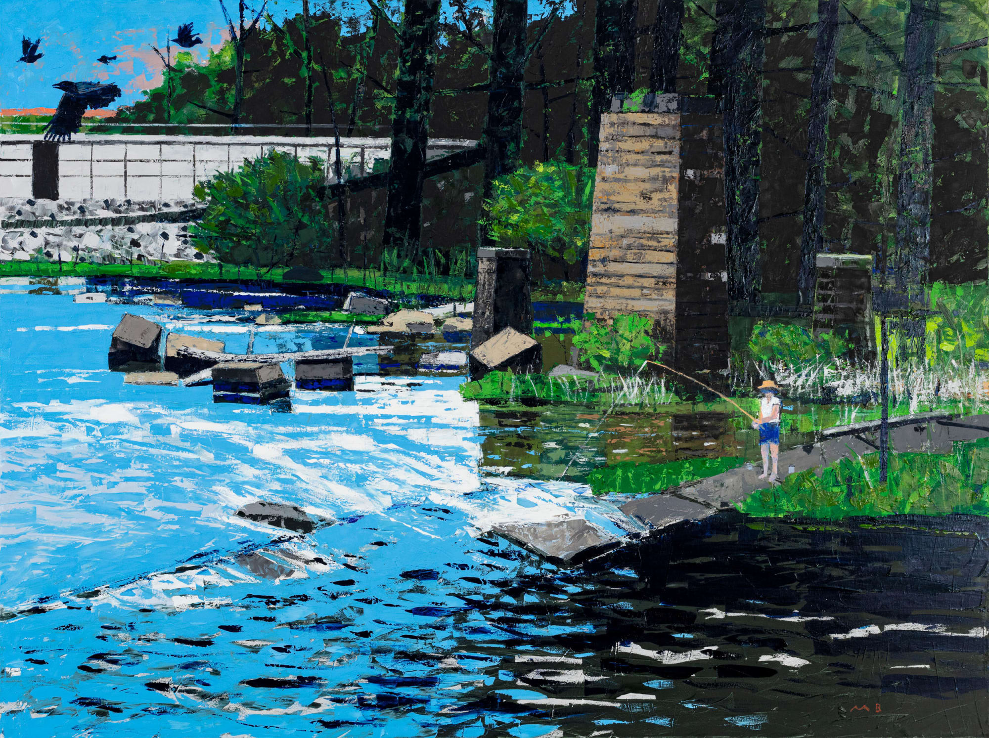 Mac Ball, Time And The River, 2024 | Bond Millen Gallery