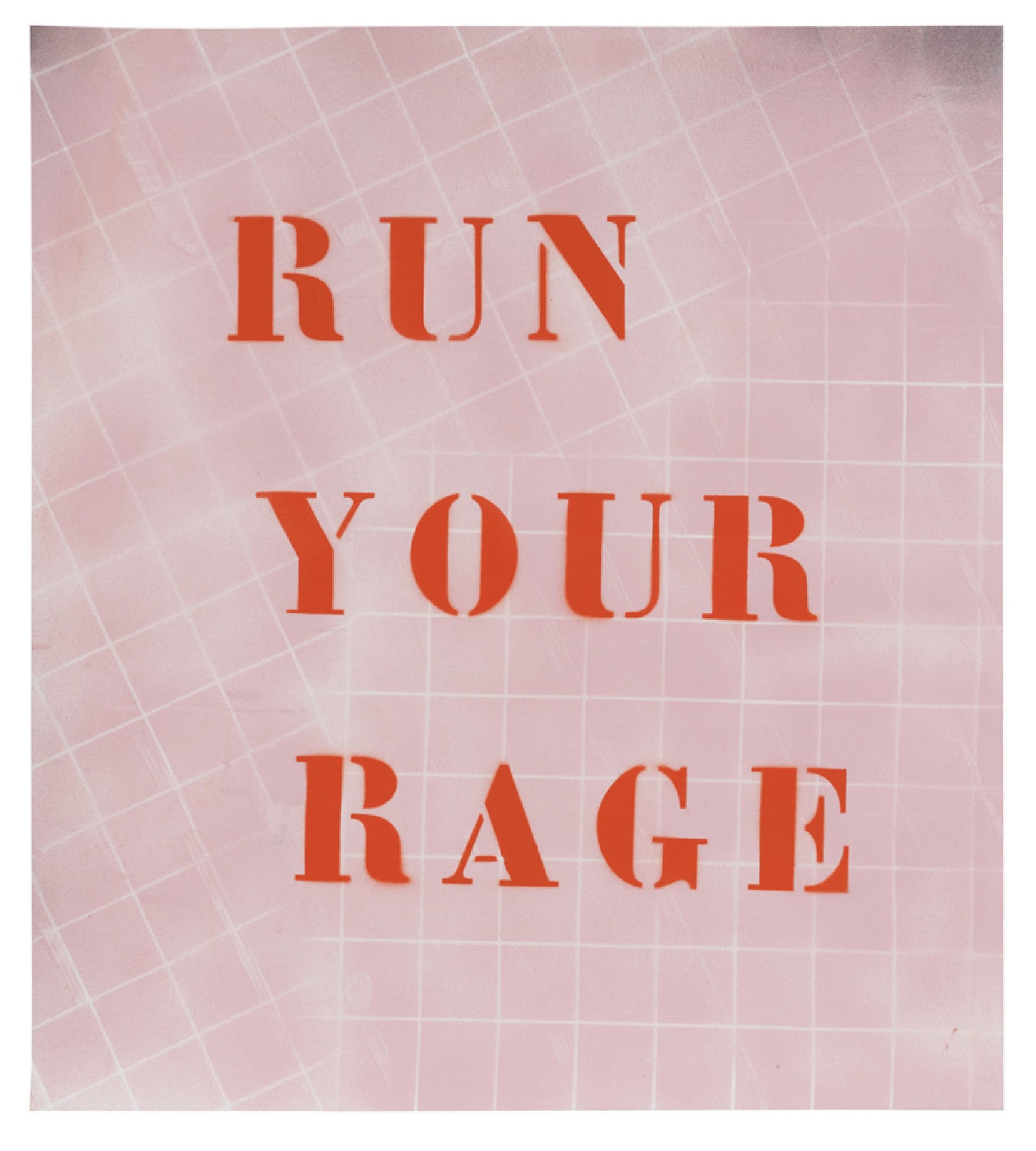 Monica Bonvicini, Run Your Rage, 2020 | Capitain Petzel