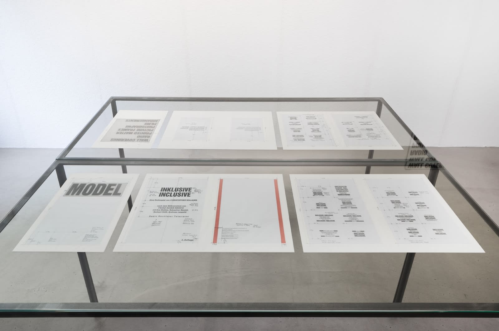 Christopher Williams, Typographic Poem (Promotional Pamphlet, Paste-Up ...