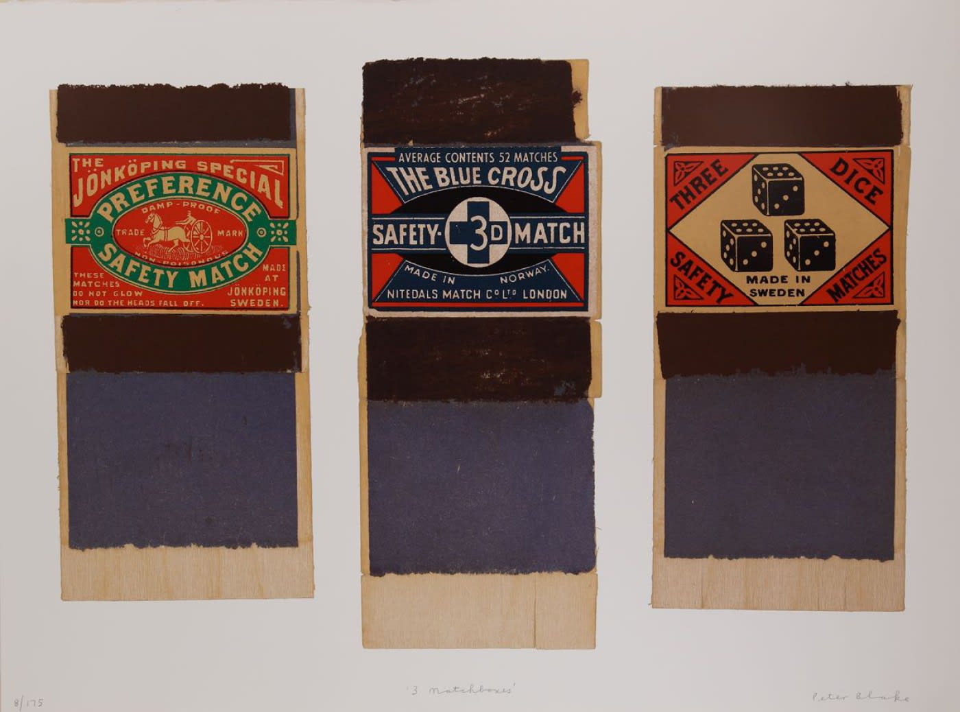 Peter Blake, Three Matchboxes, 2007 | CCA Galleries Limited
