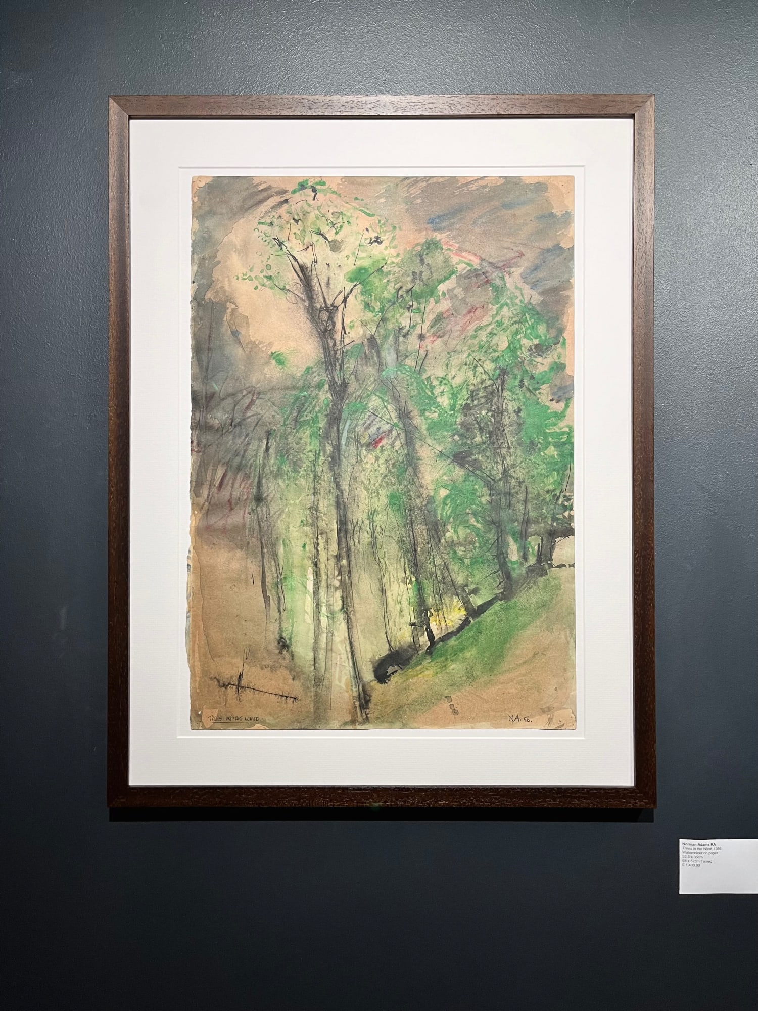 Norman Adams RA, Trees in the Wind, 1956 | Contemporary Six