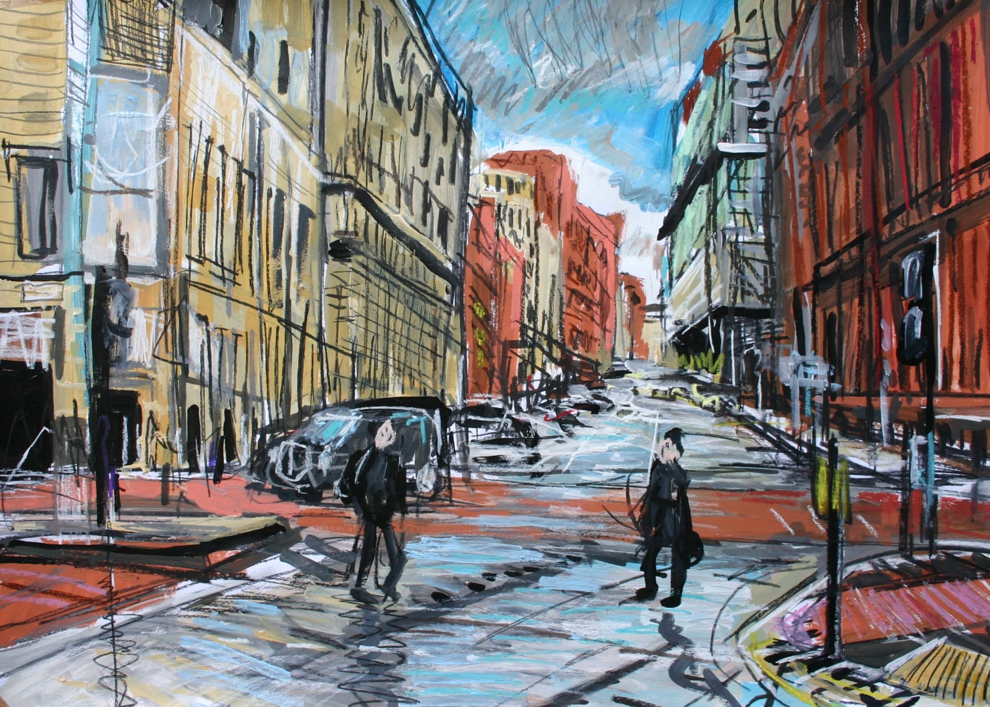 Matthew Thompson, Crossing the Road, Palace Theatre & Refuge building ...