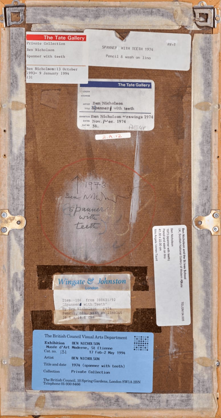 Ben Nicholson, Spanner with Teeth, 1973 | Contemporary Six