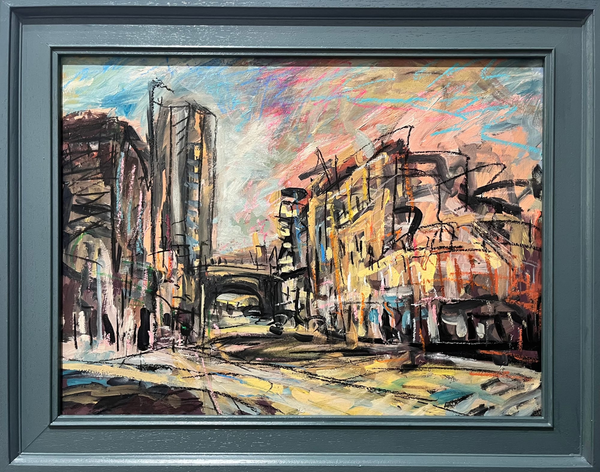 Matthew Thompson, Sunlight and Shadows, Deansgate (before the towers ...