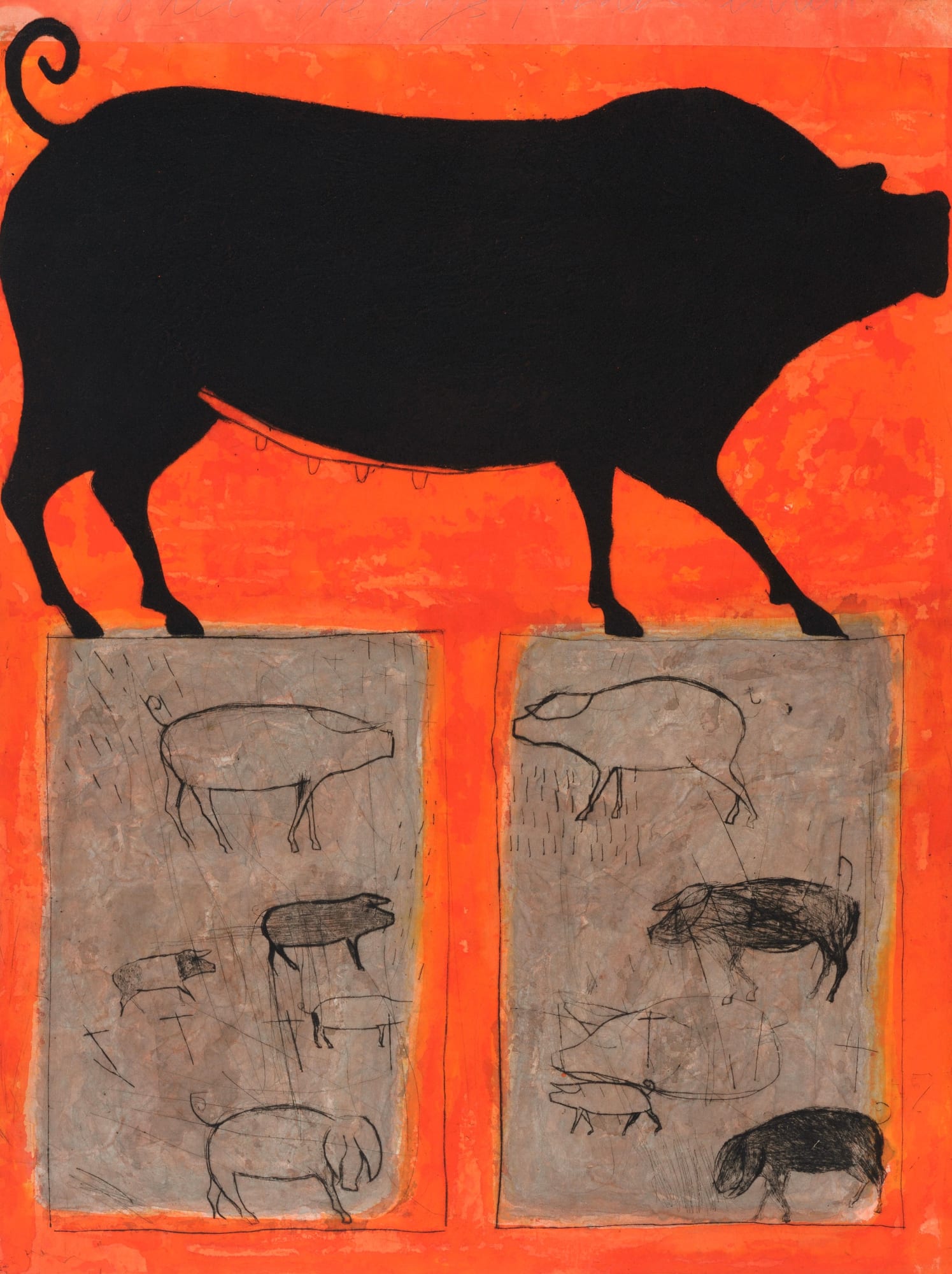 Kate Boxer, To all the Pigs I have eaten (Unframed) | Cricket Fine Art