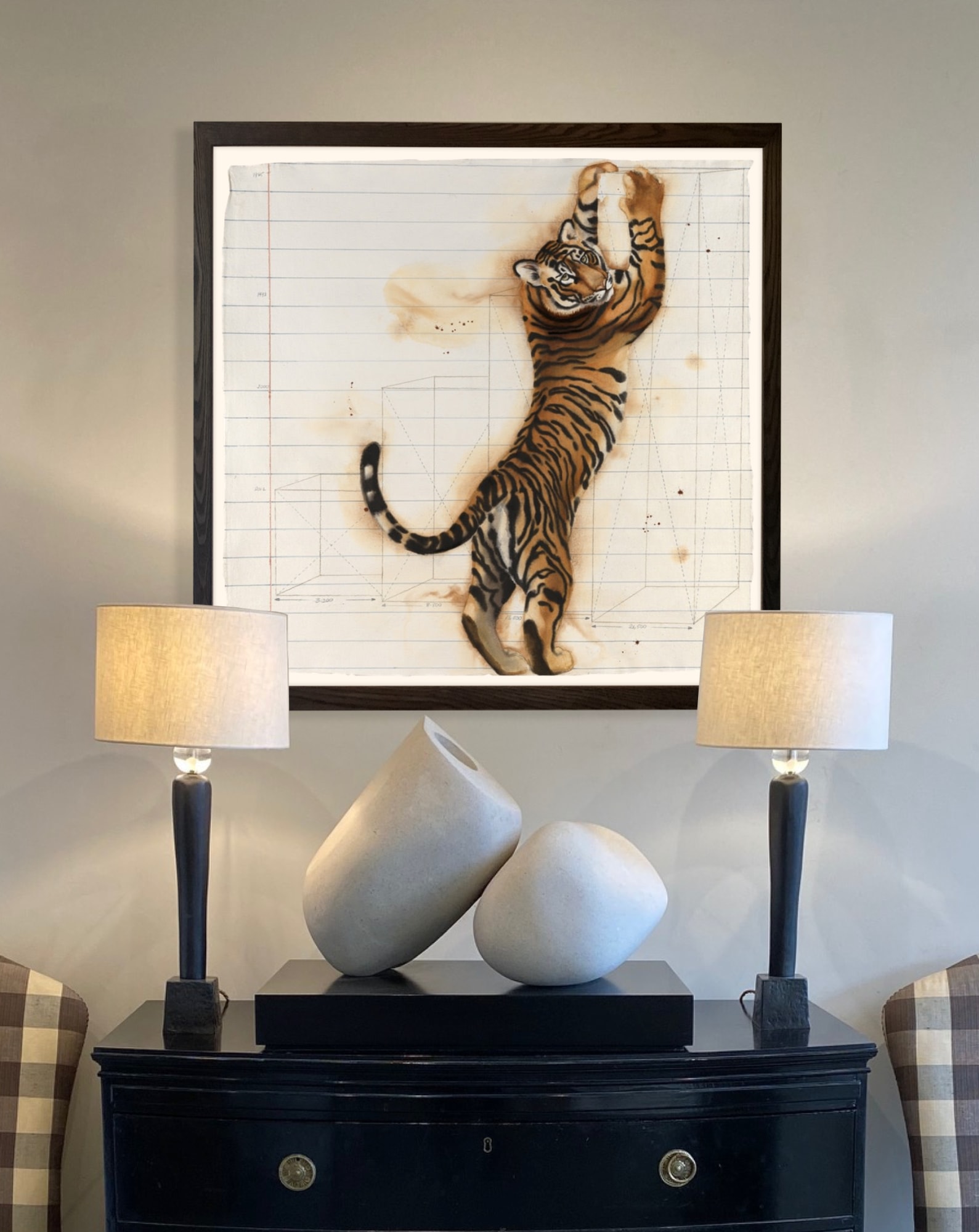 Nikki Stevens, Paper Tiger XI (London Gallery) | Cricket Fine Art