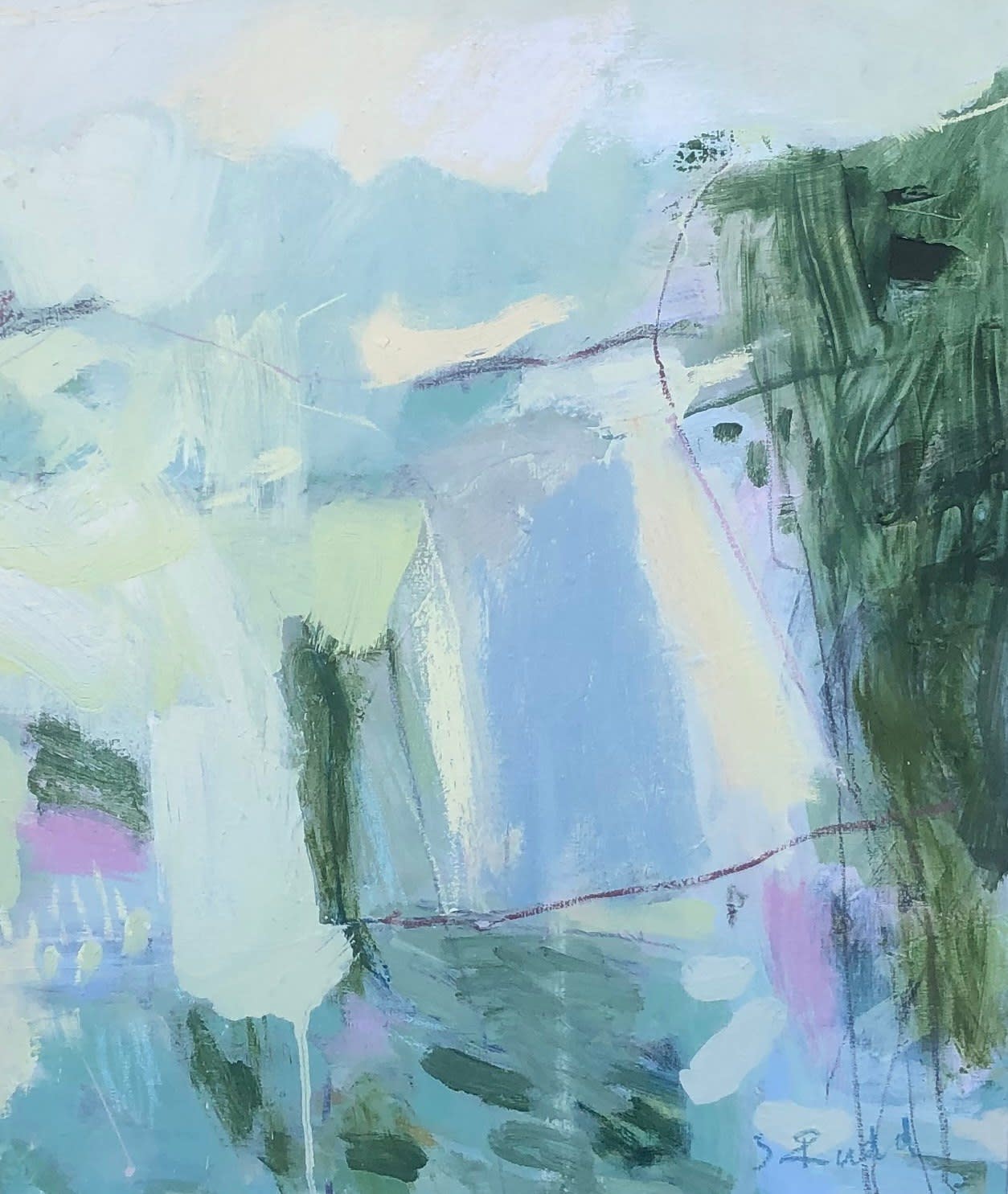 Sam Rudd, The Valley Below (Hungerford Gallery) | Cricket Fine Art