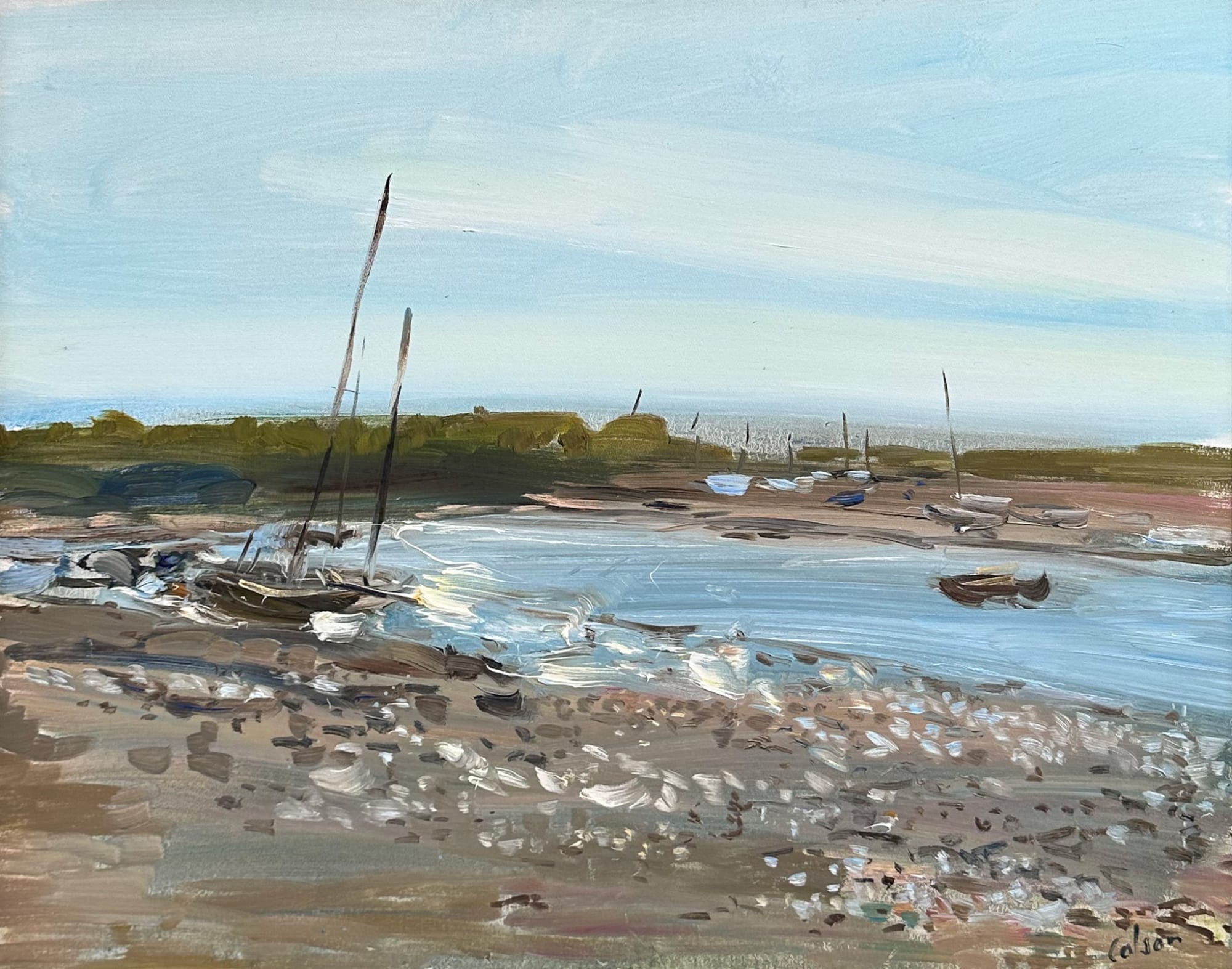 Richard Colson, Evening Light, Burnham Overy (London Gallery) | Cricket ...