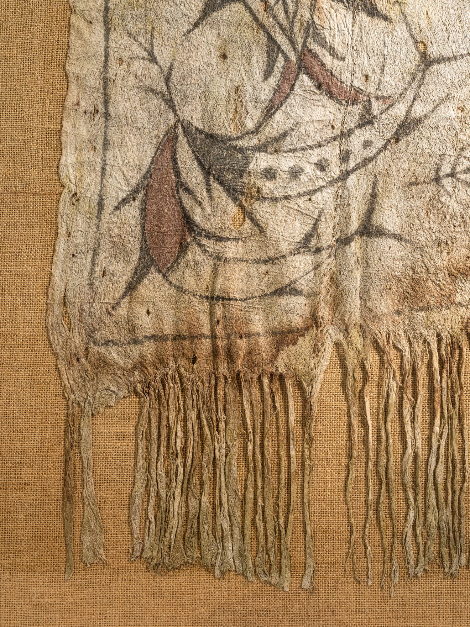Anonymous artist, Lake Sentani tapa barkcloth, maro | Duende Art Projects