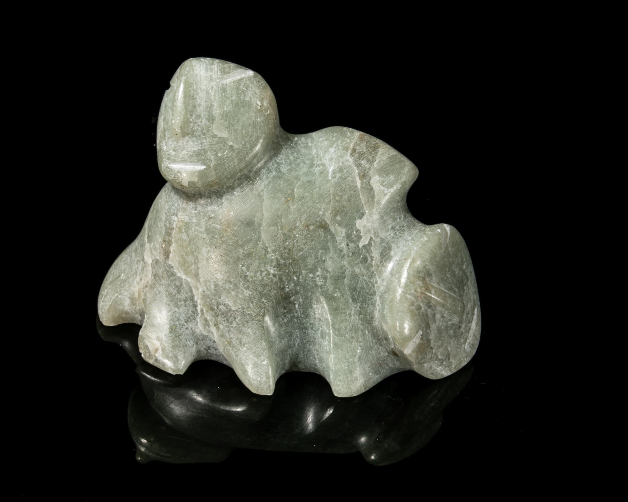 GEORGE ARLUK (1949-2023) ARVIAT (ESKIMO POINT), Spirit Figure with Two ...