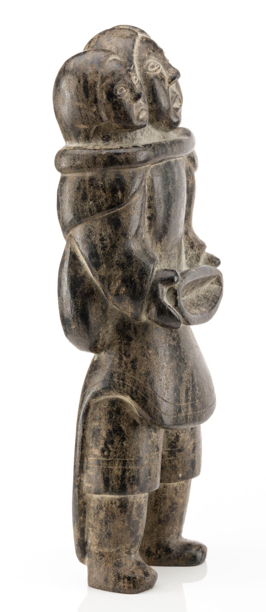 QAQAQ (KAKA) ASHOONA (1928-1996) KINNGAIT (CAPE DORSET), Standing ...