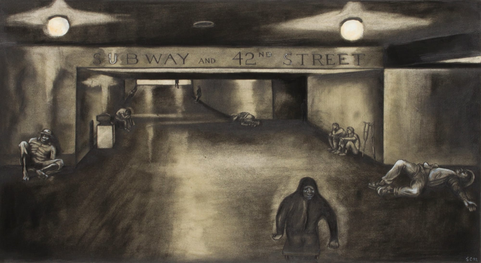 Sue Coe, Home From Home, 1992 | www.suecoe.com