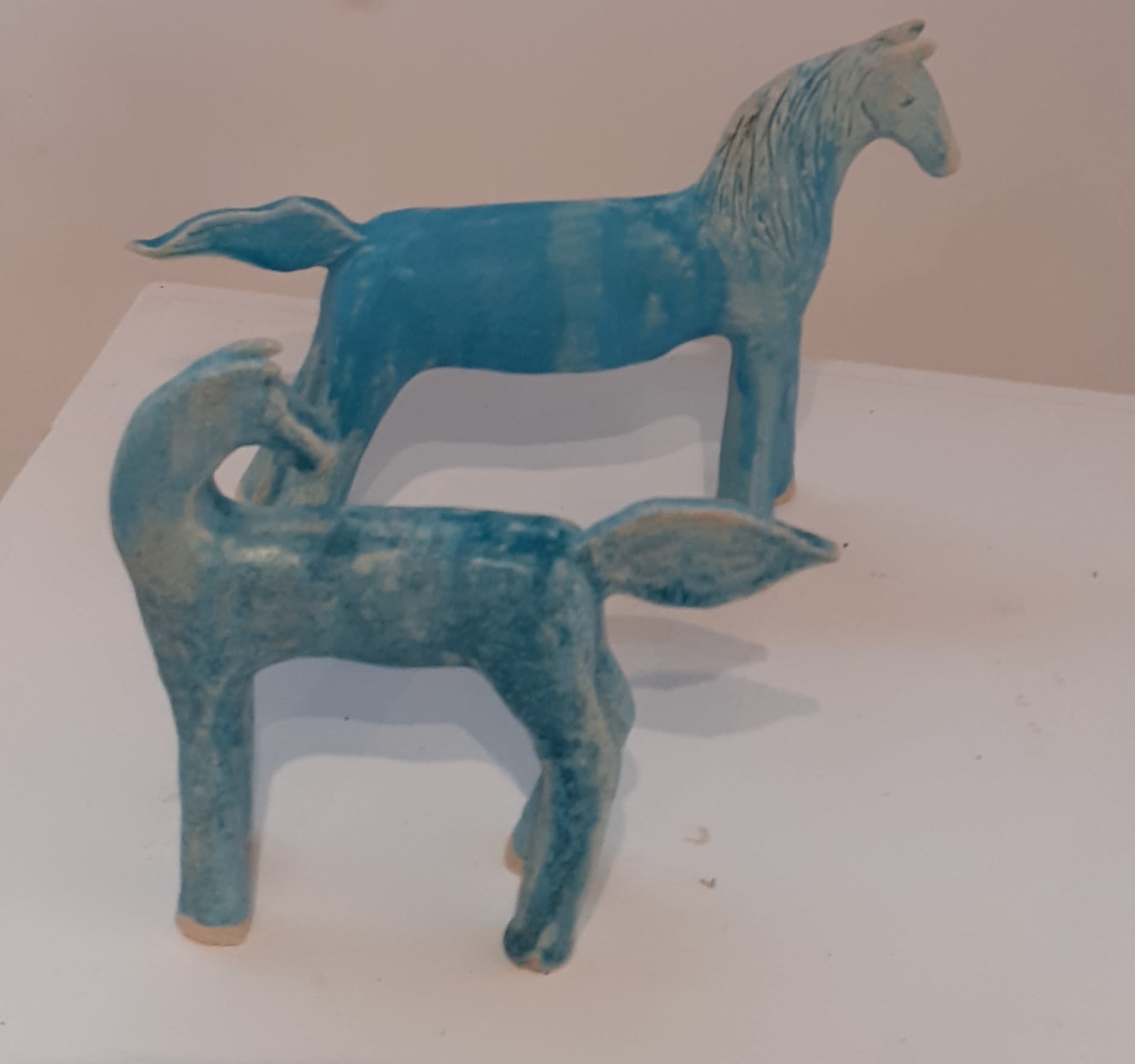 Wenna Crockatt, Two Blue Horses | GALLERY HEINZEL