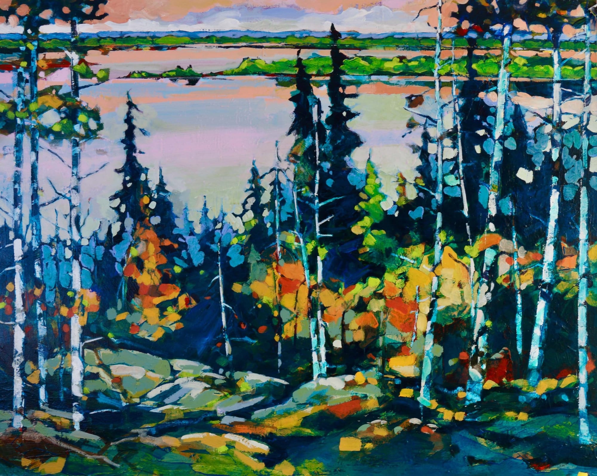 Verne Busby, Birch Lake Morning | Gibson Fine Art Ltd.