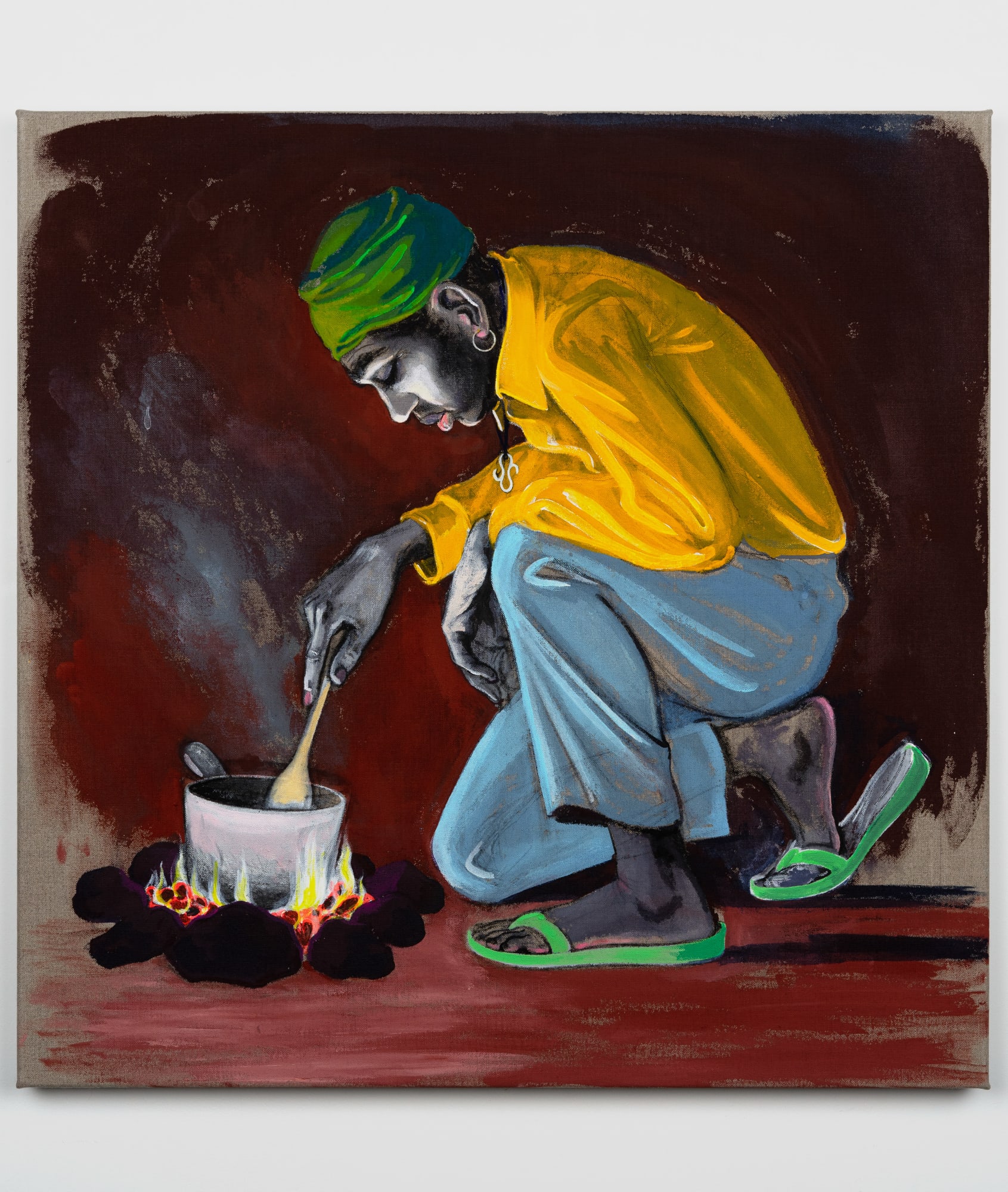 Charles Avery, Untitled (Insurgent Stirring a Pot), 2023 | GRIMM