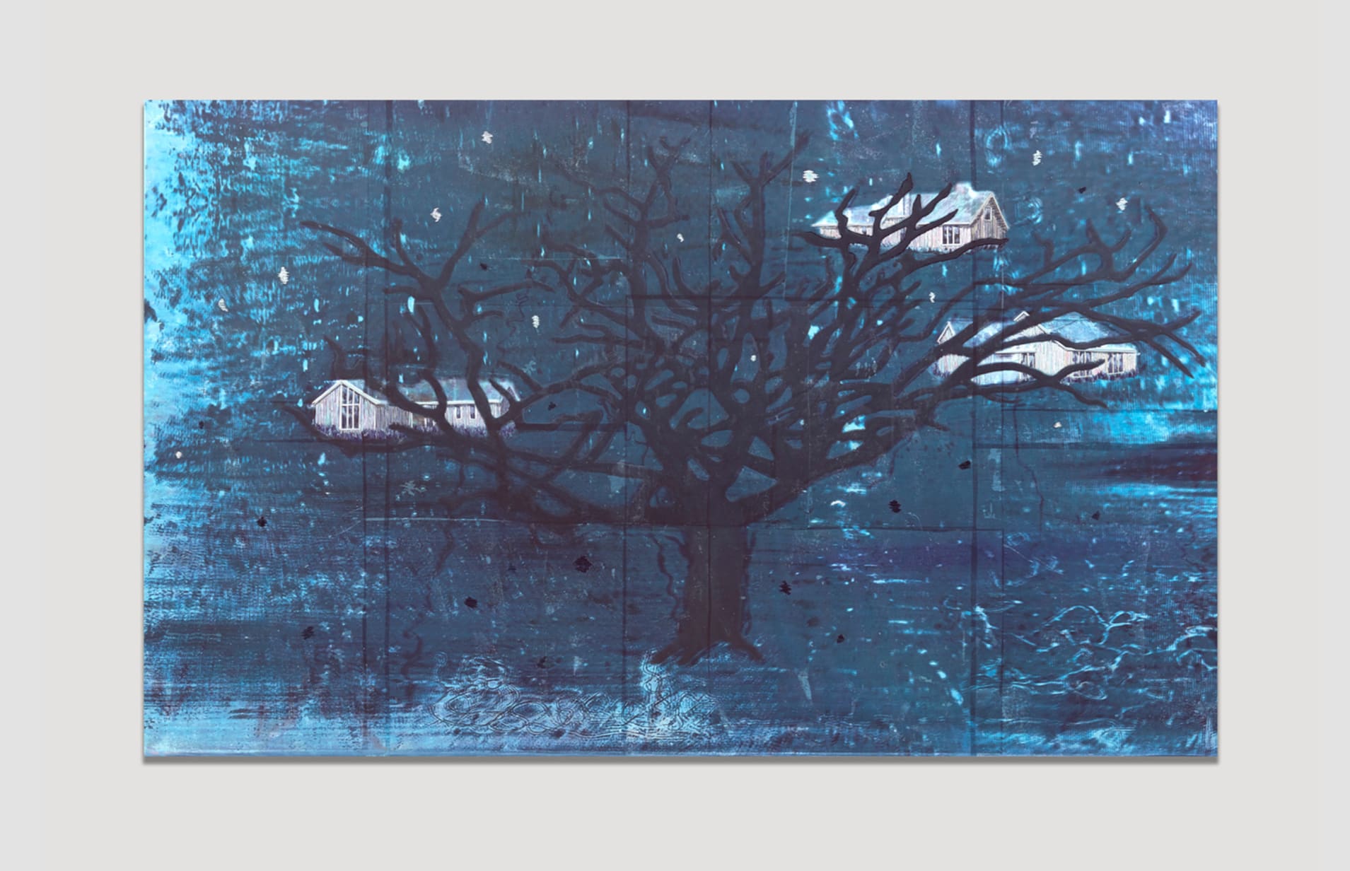 Michael Raedecker, hideout, 2019 | GRIMM