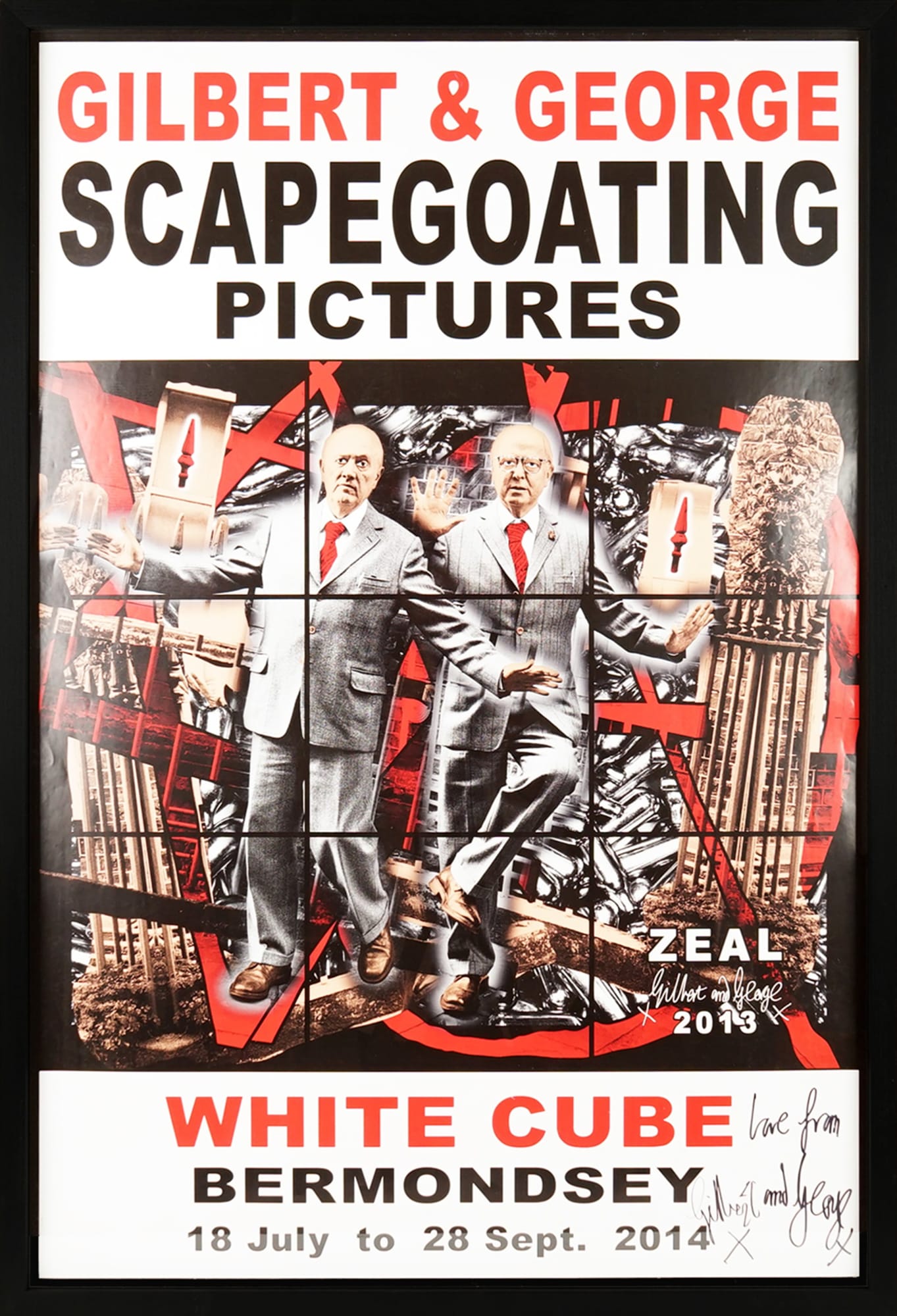 Gilbert & George, Scapegoating Picture, 2014 | Hidden Gallery