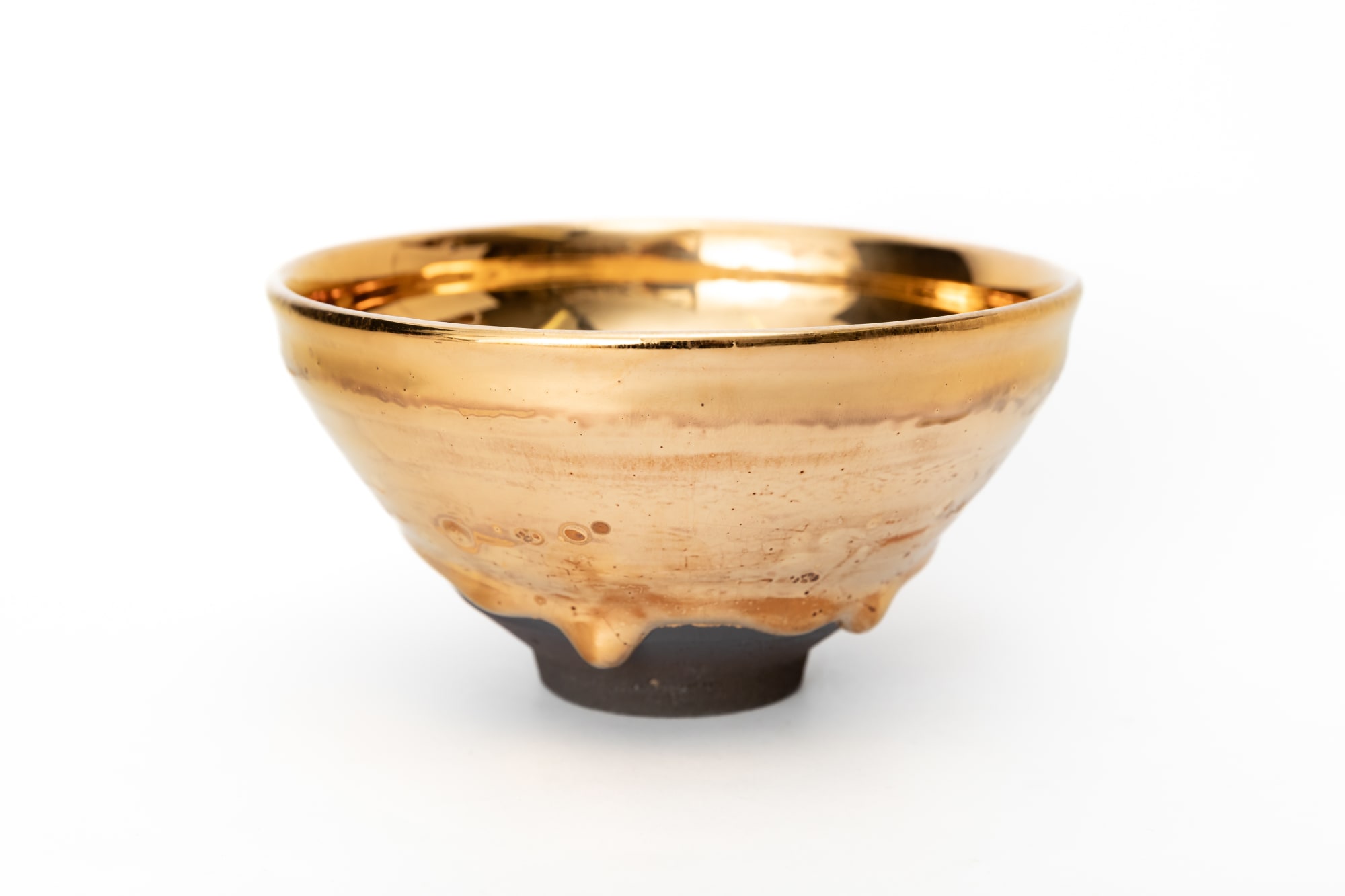 Noriyuki Furutani, Gold Tenmoku Tea Bowl 金天目茶盌 , 2025 | Ippodo Gallery
